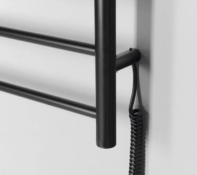 Sapho , REDONDO elektrický sušák ručníků, kulatý, 500x900 mm, 75 W, černý mat, ER220BV