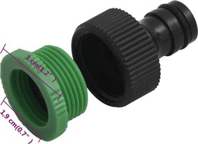 vidaXL Zahradní hadice se sadou koncovek zelená 0,5" 20 m PVC [154370]