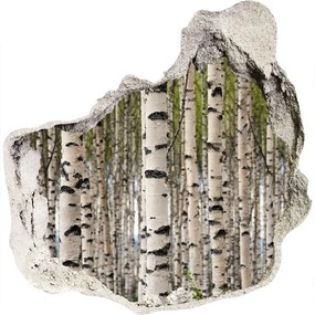Wallmuralia Samolepící nálepka na zeď Břízový les 75x75 cm