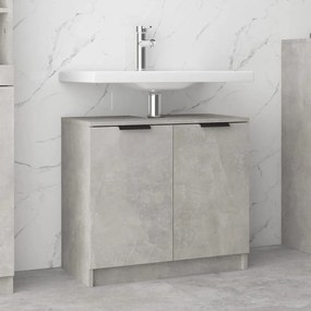 Koupelnová skříňka betonově šedá 64,5 x 33,5 x 59 cm kompozit - Default Title