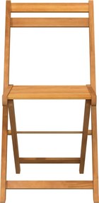 vidaXL Skládací bistro židle 4 ks masivní akáciové dřevo [3216305]