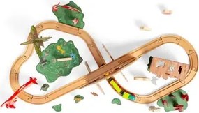 Bigjigs Rail Dřevěná vláčkodráha Příšerky / 50 dílků / od 3 let