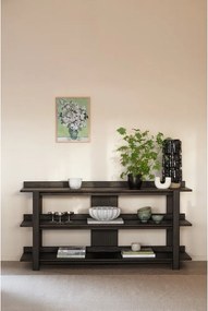 Konzolový stolek s deskou v dubovém dekoru v tmavě přírodní barvě 43x150 cm Kilian – Rowico