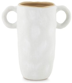 Andrea House, Keramická váza Honest, 21 cm | bílá AX20084