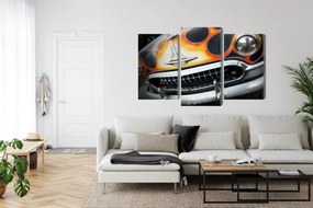 Vícedílný obraz Starožitné Auto S Plameny Nedostatek Nedostatek Plátno Canvas 90x60