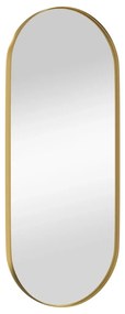 Nástěnné zrcadlo zlaté 25 x 60 cm oválné - Default Title