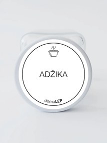 Samolepka na kořenky ADŽIKA bílá 5 cm základní písmo