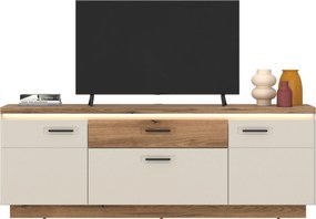XXXLutz KOMODA POD TELEVIZI, barvy dubu, kašmírová, 180/64,4/44,6 cm Hom`in - TV stolky & komody pod TV - 001803087001