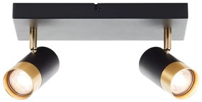 Brilliant - LED Bodové svítidlo VIGOLO 2xGU10/5W/230V černá/zlatá G03413/86