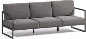 Tmavě šedá hliníková zahradní pohovka Comova – Kave Home