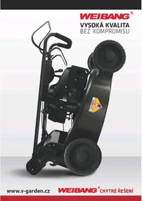 Benzínová sekačka Weibang WB 537 SCV BBCPRO profi pro plochy do 2500 m2