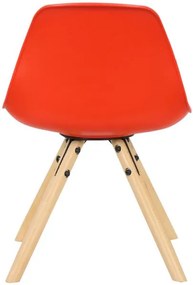 Vysoká židle Hallie červená