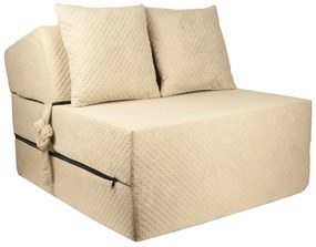 FIMEX Rozkládací křeslo SUPER Comfort pro hosty 70x200x15 Ecru