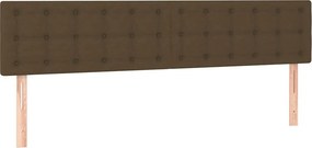 Box spring postel s matrací tmavě hnědá 120x190 cm textil 3270435