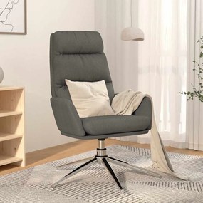 Relaxační křeslo světle šedé textil 341130