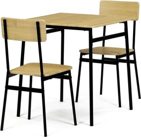 Autronic Jídelní set s 2 židlemi AUT-O2121 Odstín: Bílá