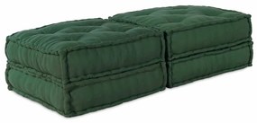 Modulová pohovka 2 ks Textil Zelená 140 x 70 x 36 cm 3315080