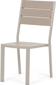 Zahradní sestava 1+6 WOODIE - béžový polywood / kovová konstrukce
