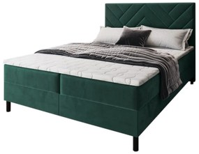 Čalouněná postel boxspring ROKIS + topper, 180x200, monolith 37