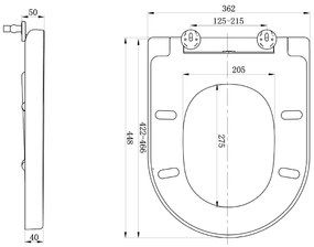 Sapho, LISA WC sedátko, Soft Close, bílá, 1703-746