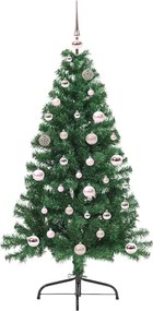Umělý osvětlený vánoční stromeček Zelená 150 cm PVC 3397000