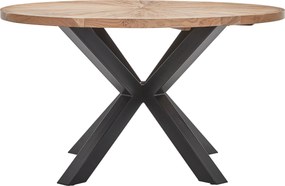 XXXLutz JÍDELNÍ STŮL, akácie, černá, barvy akácie, 130/130/76 cm Livetastic - Jídelní stoly - 000377008903