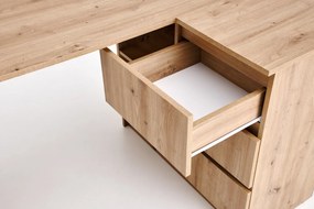 Rohový psací stůl Bega dub artisan