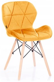 Skandinávská čalouněná židle, 73x47x37 cm,různé barvy Barva: růžová