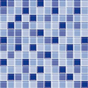 Skleněná mozaika Premium Mosaic modrá 30x30 cm lesk MOS25MIX5