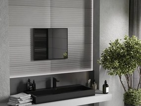 Mexen Loft obdélníkové koupelnové zrcadlo 60 x 50 cm, černý rám - 9852-060-050-000-70