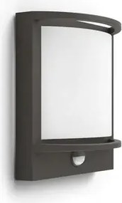 Philips Samondra IR 12W antracitová / LED venkovní nástěnné svítidlo s