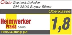 Štěpkovač elektrický drtič větví Güde GH 2800 Super Silent 94375
