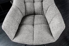 Designová otočná židle Vallerina šedá