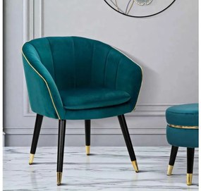 Designové křeslo Dandelion petrolejové