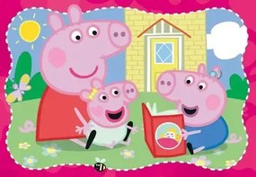 RAVENSBURGER Puzzle Prasátko Peppa / 2x12 dílků / od 3 let