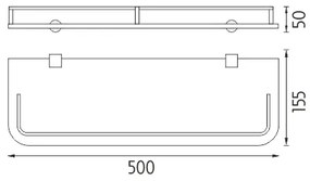 Nimco Police s ohrádkou, 50 cm BORMO - BR 11091AX-50-26