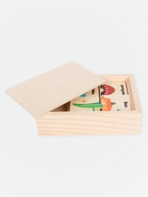 Sinsay - Dřevěné vzdělávací puzzle se zvířaty - vícebarevná