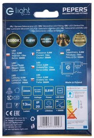 Schodišťové LED svítidlo Pepers, 1x LED 0,6w, 3000k, s
