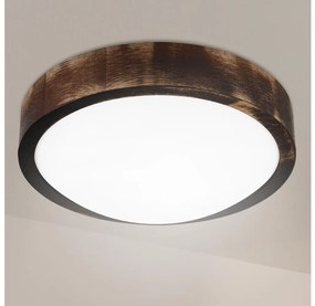 Brilagi - LED Stropní svítidlo CARVALHO SLIM SMOKEY LED/20W/230V dub pr. 27,5 cm LD.PD-8.1