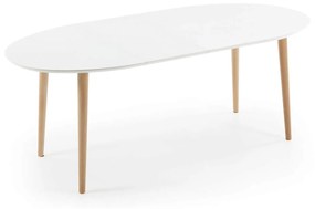 Jídelní stůl quio 120 (200) x 90 cm bílý MUZZA