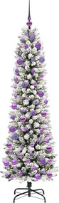 Umělý vánoční stromeček Bílá 180 cm PVC, kov a plast 3396111