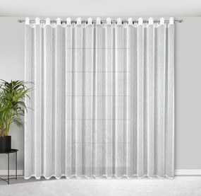 ZÁCLONA NA KROUŽCÍCH KELLY 300 CM X 250 CM CM BÍLÁ