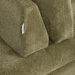 Rozkládací křeslo RIVU - zelená látka / dřevěná konstrukce