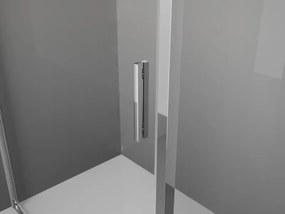 Mexen Exo, posuvná sprchová kabina, dveře 85 cm + boční stěna 85 cm, transparentní sklo, chrom, 8153-085-085-01-00