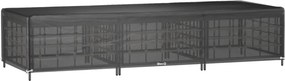 Plachta na zahradní lehátko s 12 očky 205x75x40 cm polyethylen 319342