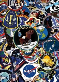 AQUARIUS Puzzle NASA: Nášivky misí / 1000 dílků / 51 x 71 cm