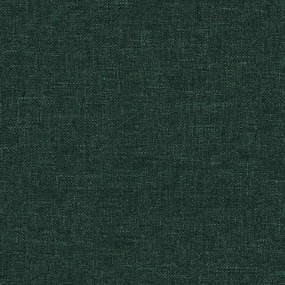 Relaxační křeslo se stoličkou tmavě zelené textil 3097773