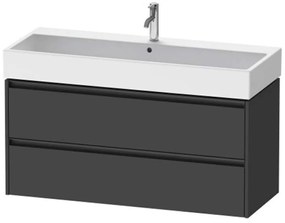 Duravit Ketho.2 - Umyvadlová skříňka 55x118x46 cm, 2 zásuvky, grafit mat K25279049490000