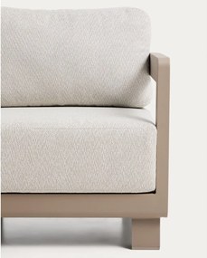 Krémové/taupe polstrované zahradní křeslo Nerano – Kave Home