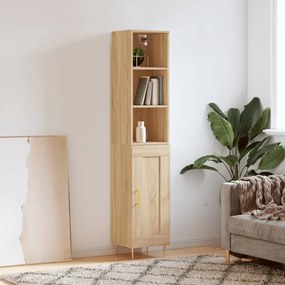 vidaXL Skříň highboard 34,5x34x180 cm kompozit [3190070] Barva: šedá sonoma